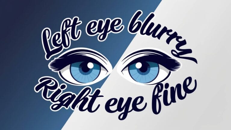 Left Eye Blurry Right Eye Fine - MedicareGate
